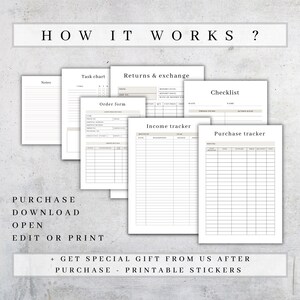 Shopify Store Planner Printable | Digital Shopify Planner | Brand ...