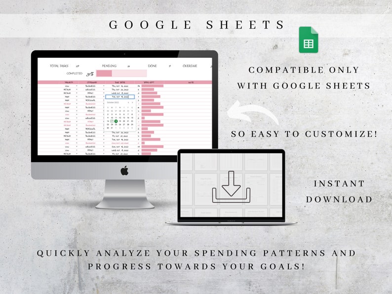 Digital Task List Planner | Google Sheets Checklist | to Do List ...