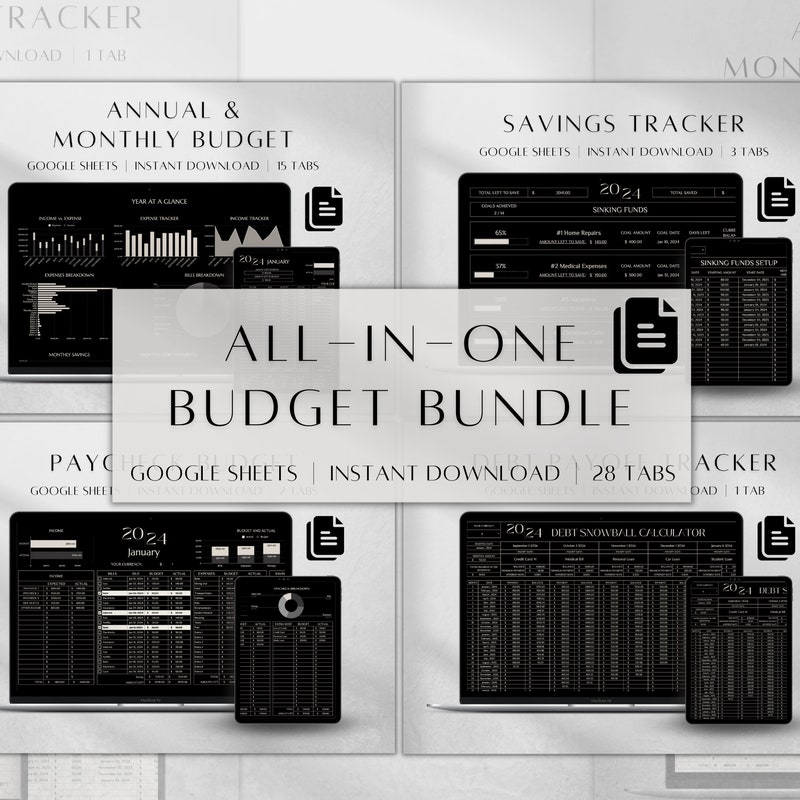 Budget Dashboard Kit - Etsy