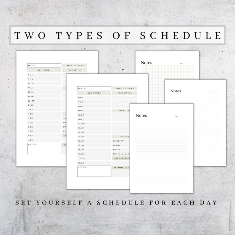 Hourly Daily Planner Printable Daily Work to Do List - Etsy