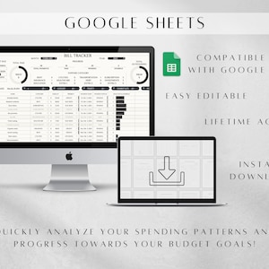 Digital Personal Finance Template | Budget Spreadsheet Template Google ...