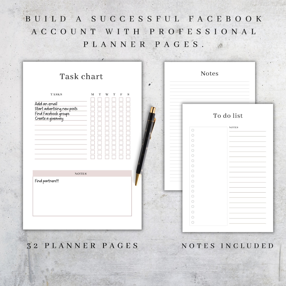 Digital Facebook Planner Social Media Planner Facebook - Etsy