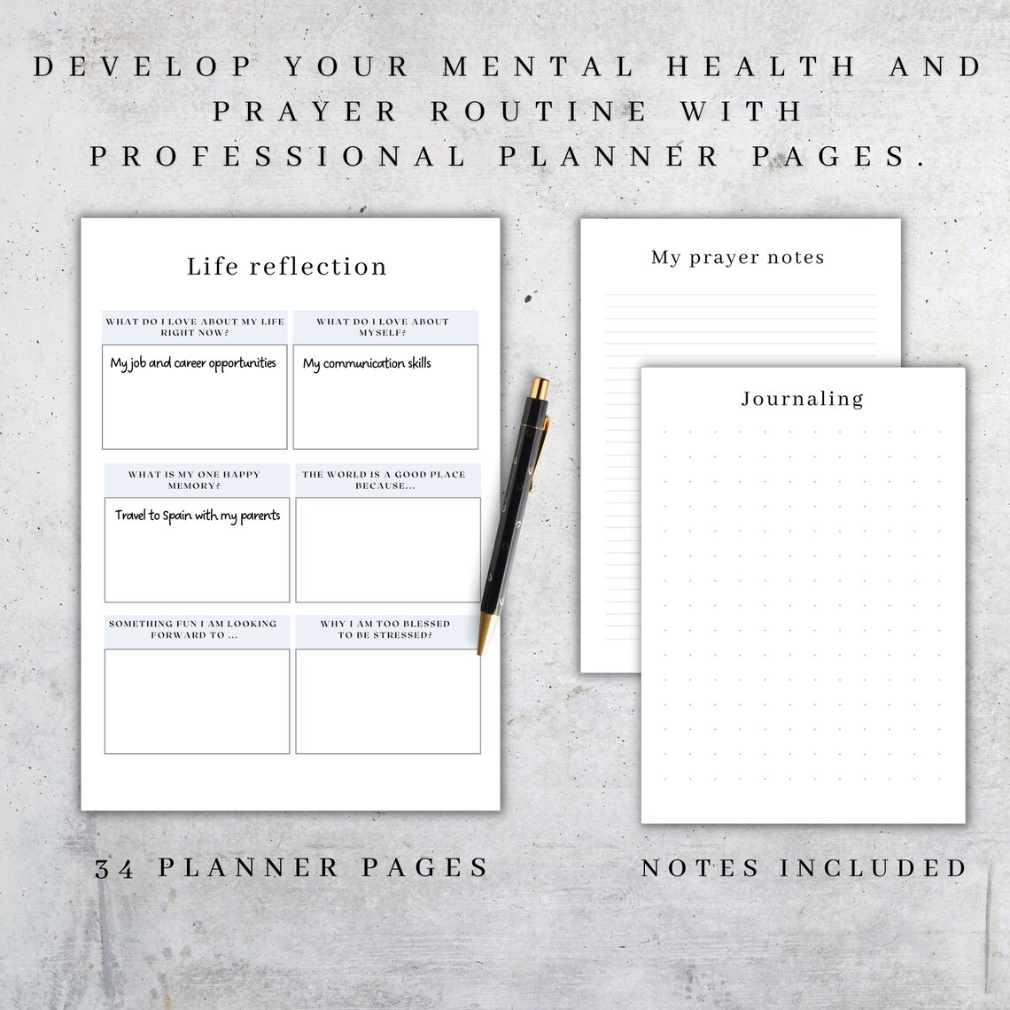 Prayer Journal Printable Bible Study Guide Gratitude - Etsy