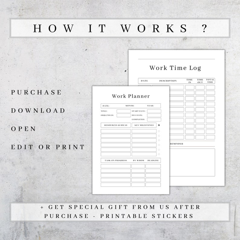 Office Organizer Work Planner Printable Office Task - Etsy