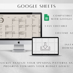 Digital Daily Monthly Calendar Template | Productivity Tracker | Daily ...