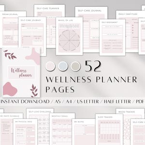 Wellness Journal | Self-love Workbook | Mental Health Coach Planner ...