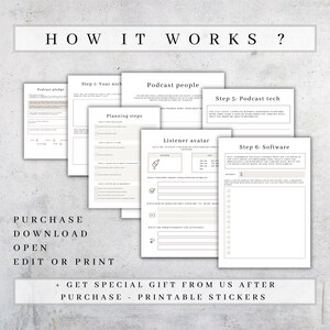 Podcast Planner Digital | Printable Podcast Content Planner | Podcast ...