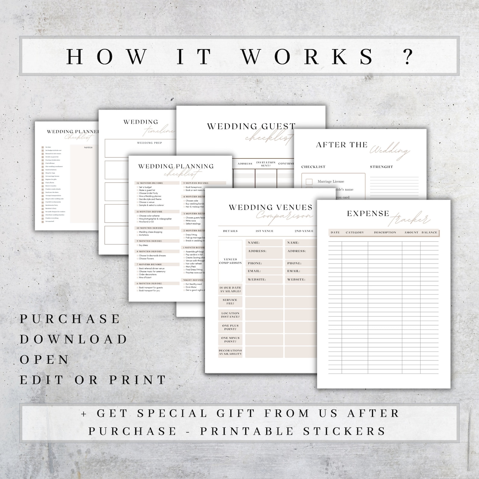 Wedding Planner Printable Printable Wedding Planner Pages - Etsy
