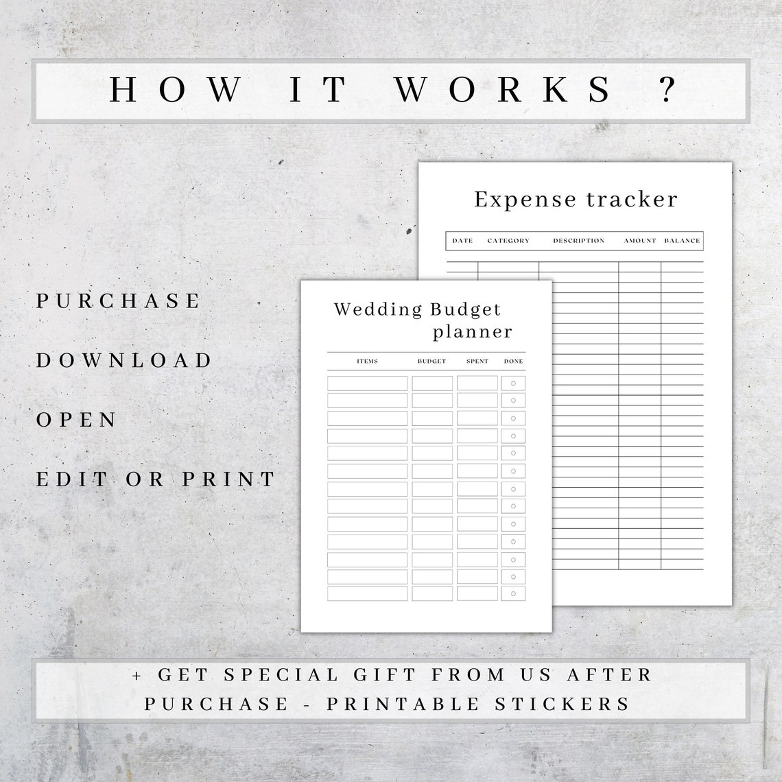 Wedding Budget Planner Printable Expense Tracker PDF - Etsy