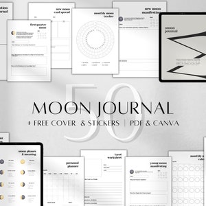 Digital Moon Magic Planner | Canva Witch Planner | Printable Tarot ...