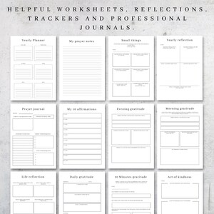 Printable Prayer Planner | Digital Bible Study Guide | Daily Gratitude ...