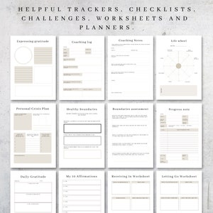 Coaching Planner Printable | Digital Life Coach Journal Pages ...