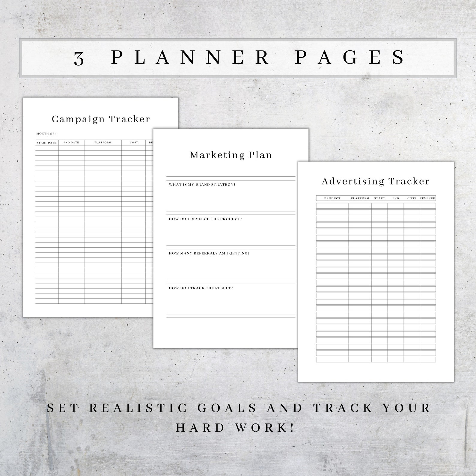 Printable Campaign & Advertising Tracker Digital Ad Campaign - Etsy
