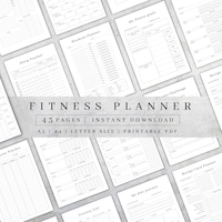 Fitness Planner Printable Health Planner Fitness Journal Printable ...