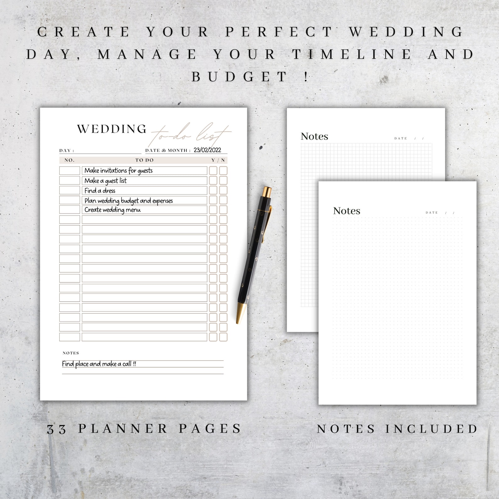 Wedding Planner Printable Printable Wedding Planner Pages - Etsy