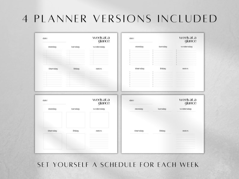 Printable Weekly Organizer | Weekly Planner Pdf | Productivity Planner ...