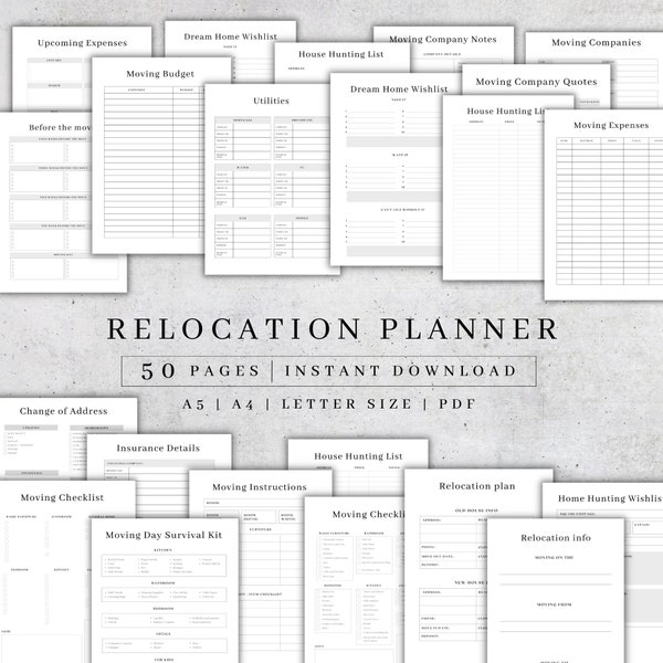 Goodnotes Moving Planner Checklist - Etsy