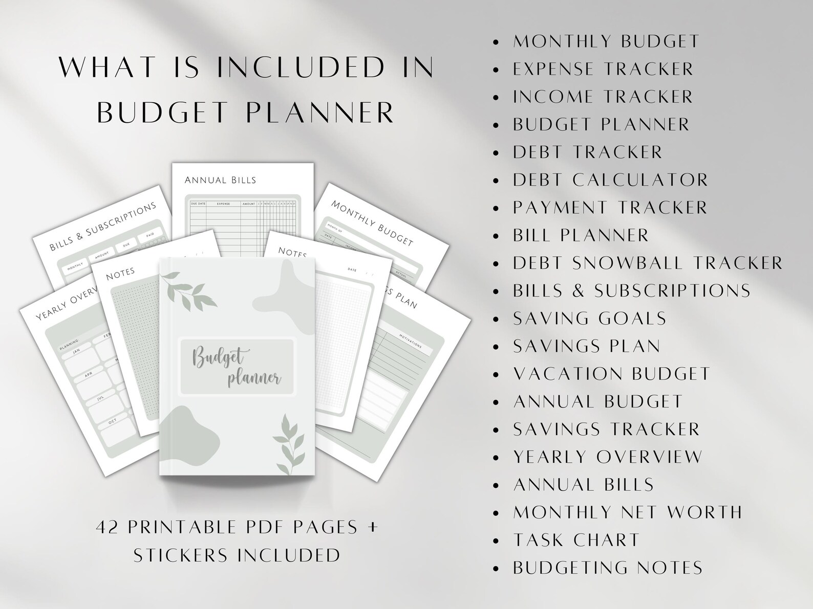 Financial Planner Printable 2026 | Budget Binder | Digital Monthly ...