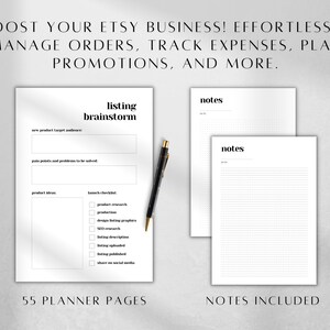 Online Shop Planner Template Bundle | Canva Business Planner | Online ...