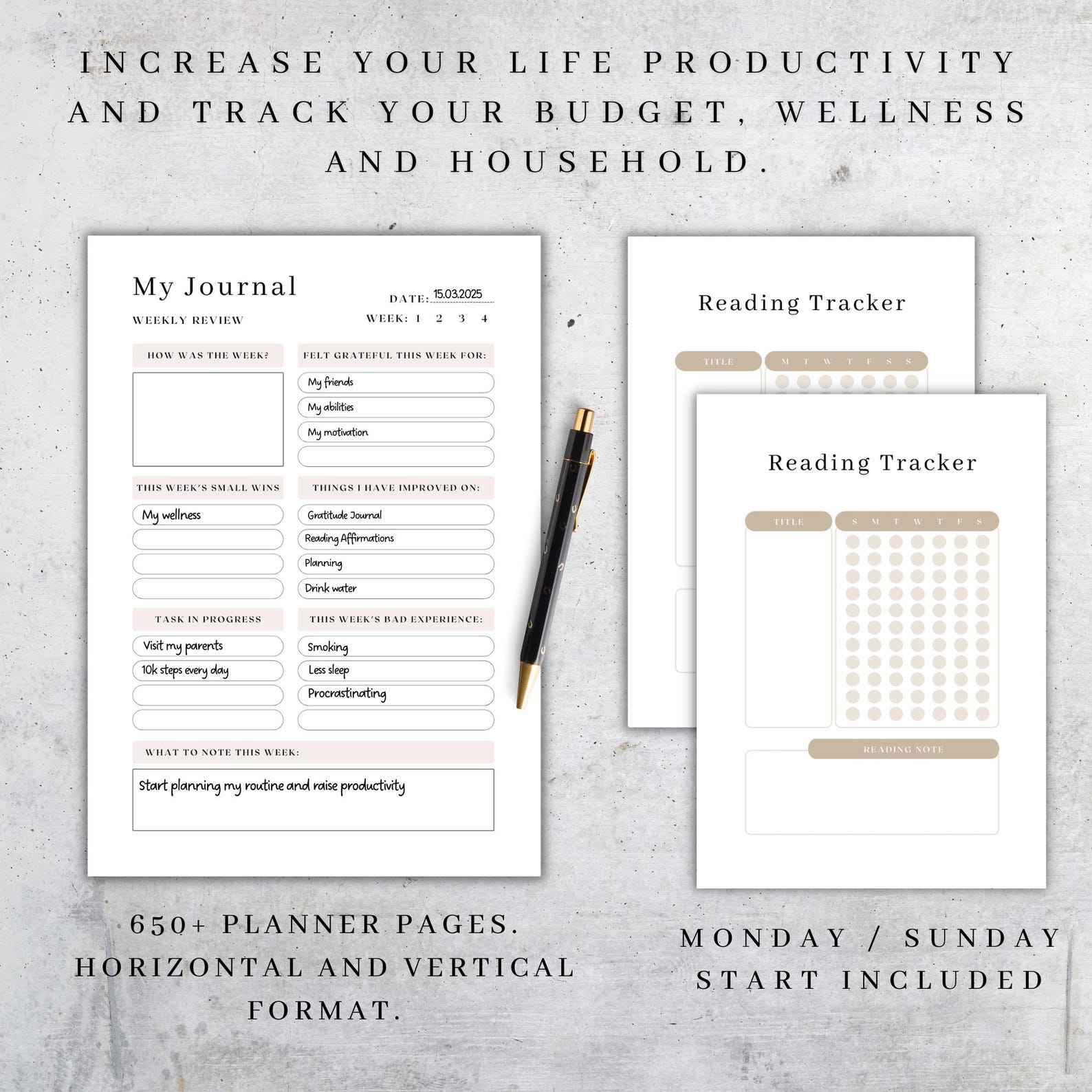 Ultimate Life Planner | Printable Life Organizer | Digital ADHD Planner ...