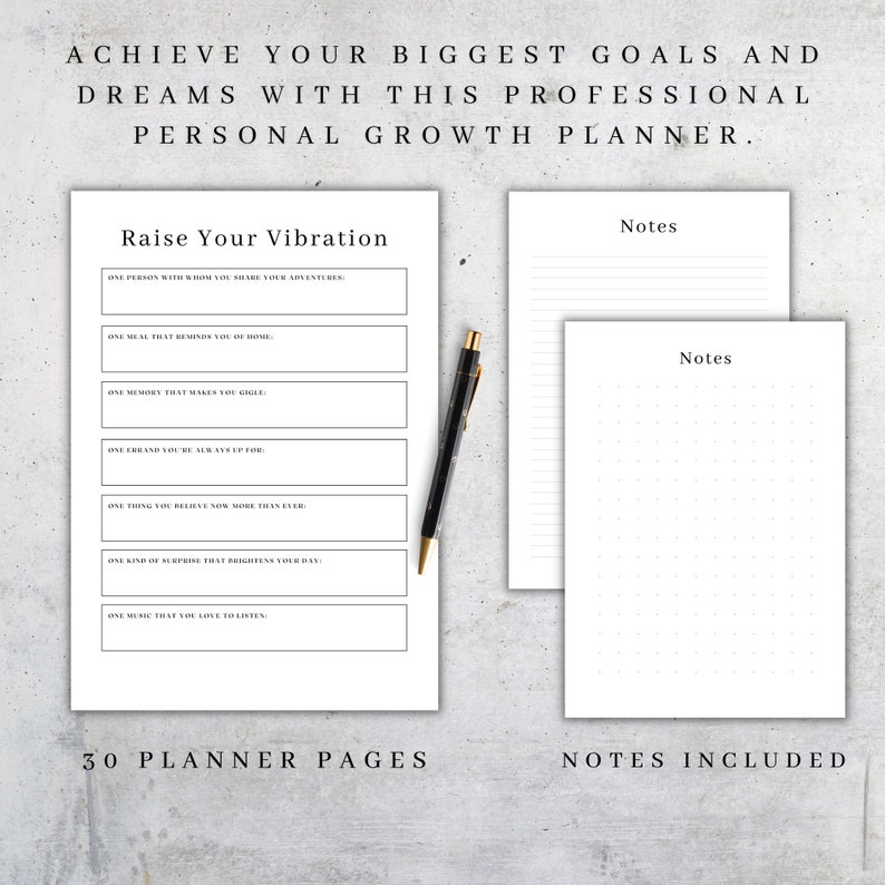 Personal Growth Planner Printable | Digital Self-development Planner ...