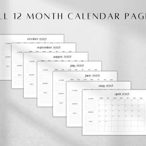 2025 Printable Dated Calendar | Digital Monthly Desk Planner | Monthly ...