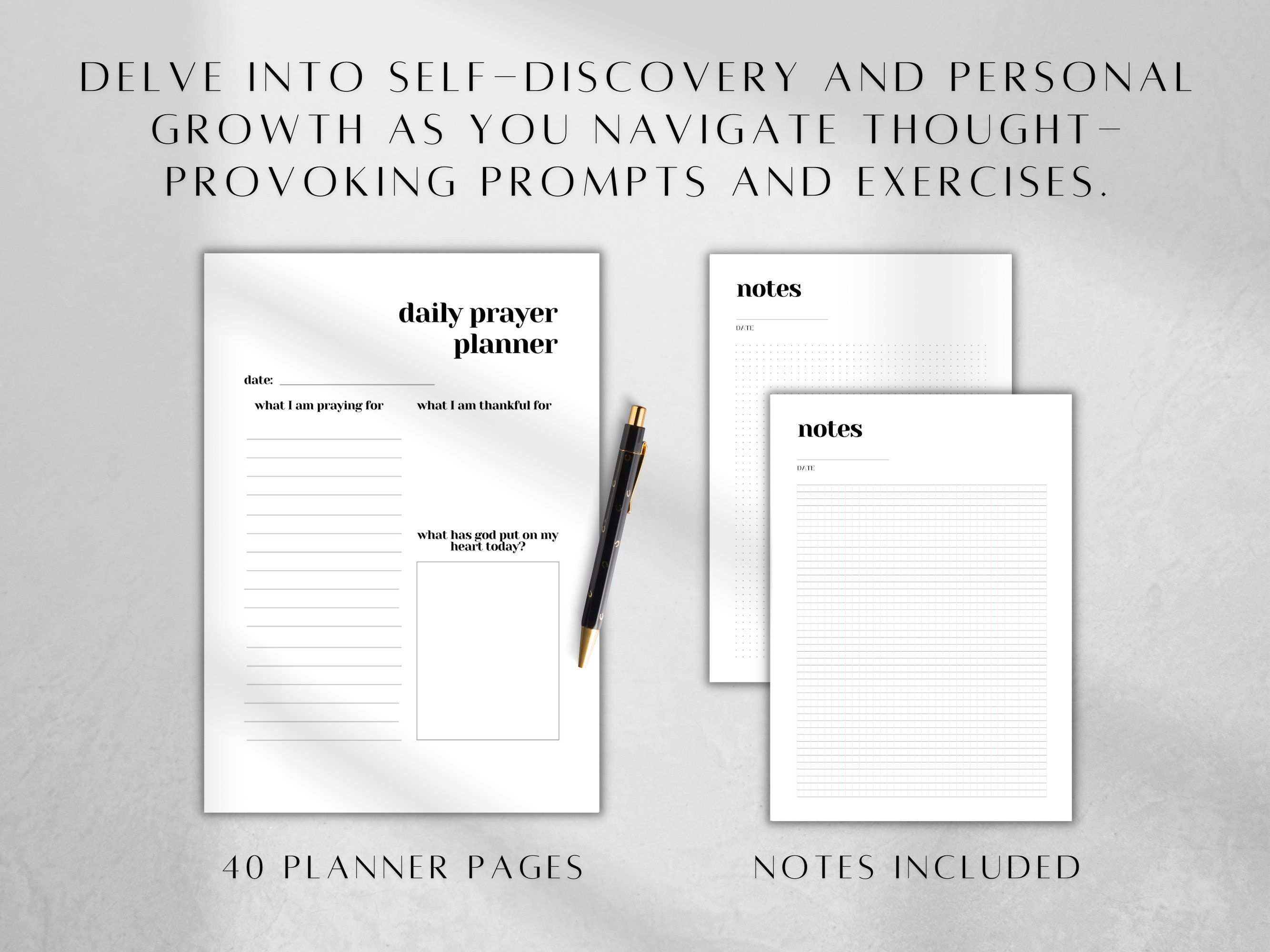 Printable Prayer Journal | Canva Gratitude Journal | Bible Journaling ...