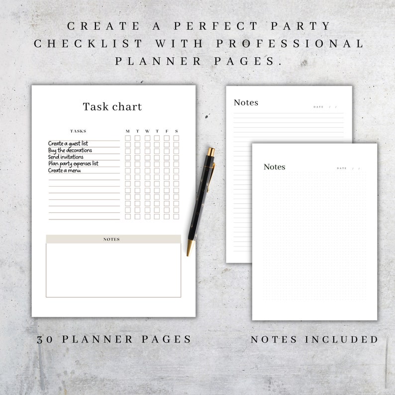 Printable Birthday Planner Party Planner Event Organizer - Etsy