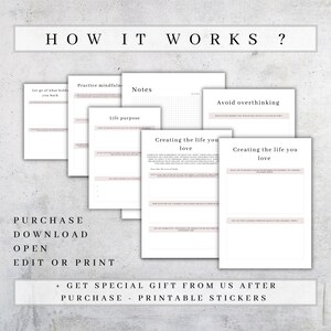 Find Your Passion Planner Printable | Life Coaching Pages | Digital ...