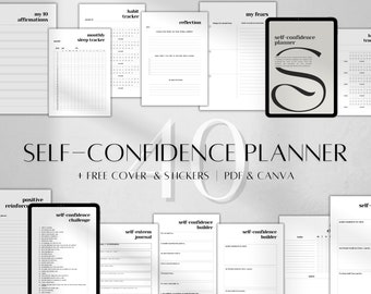 Printable Self Confidence Planner | Self Care Worksheet Digital ...