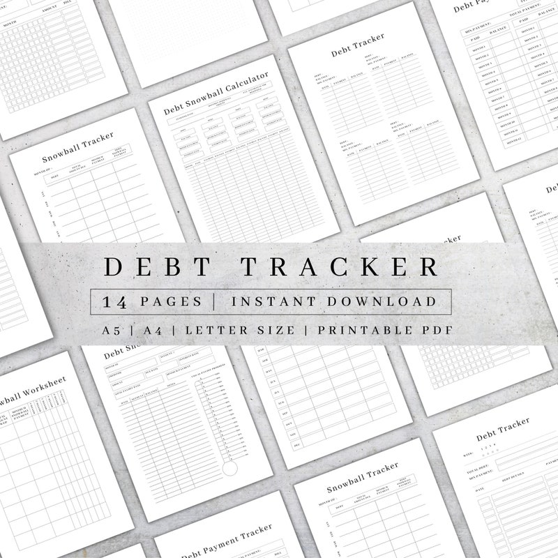 Debt Tracker - Etsy