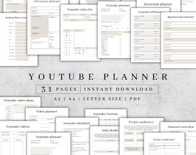 16 Youtube Thumbnail Templates | Youtube Thumbnail | DIY Branding Kit I ...