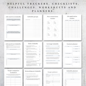 Printable Linkedin Planner Linkedin Strategy Networking Planner ...