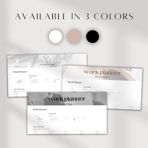 Notion Work Planning Template Digital Project Management Tracker Office Organizer Automated ...