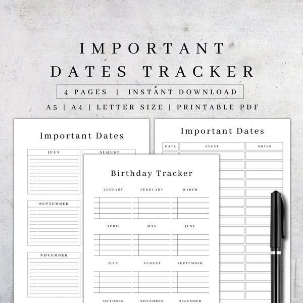Birthday Calendar - Etsy