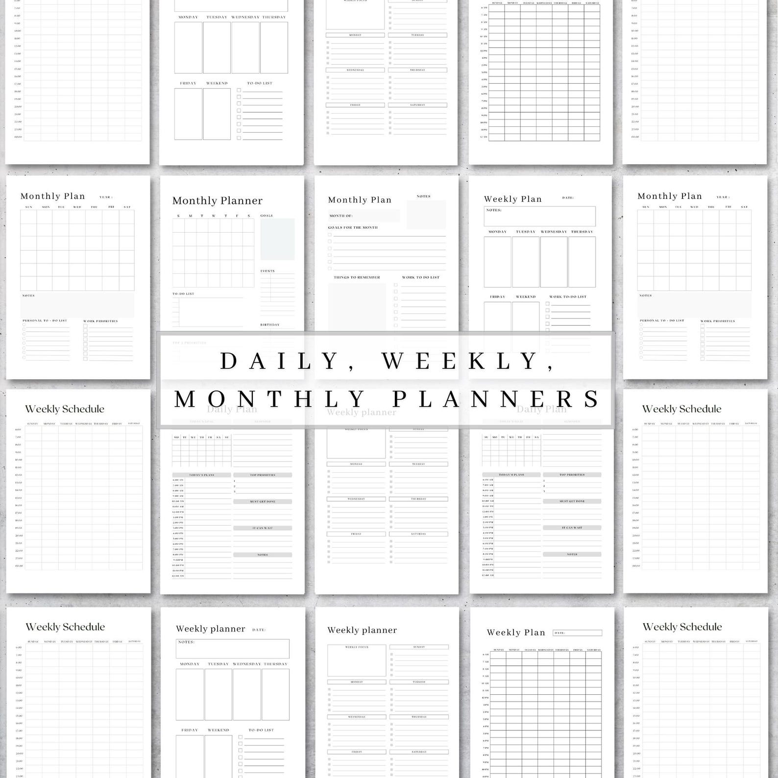 Ultimate Life Planner | Printable Life Organizer | Digital ADHD Planner ...