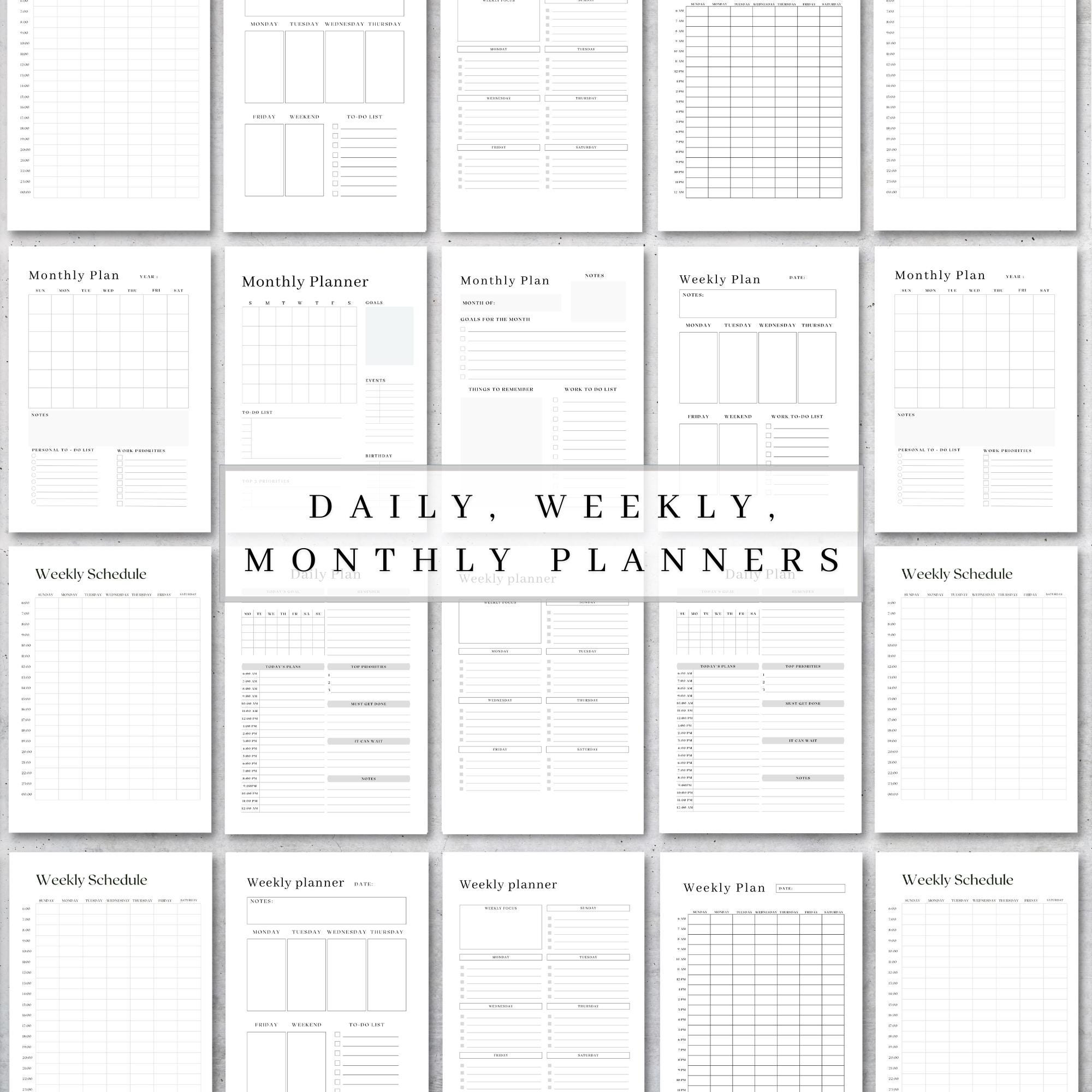 Ultimate Life Planner | Printable Life Organizer | Digital ADHD Planner ...