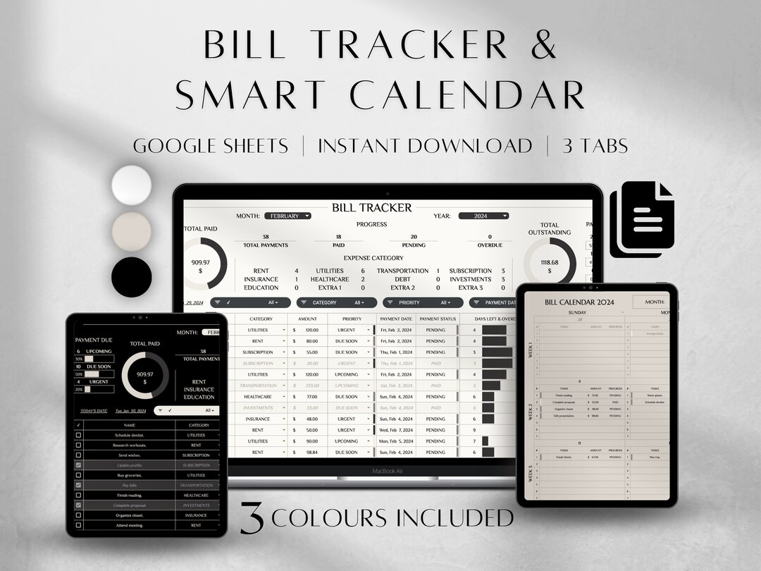 Digital Personal Finance Template | Budget Spreadsheet Template Google ...