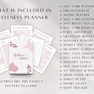Wellness Journal | Self-love Workbook | Mental Health Coach Planner ...