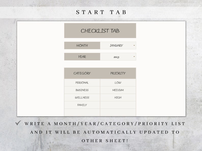 Daily to Do List Template | Checklist Template Google Sheets | Task ...