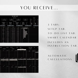 2024 to Do List & Smart Calendar Template Google Sheets Task Tracker Template Checklist ...
