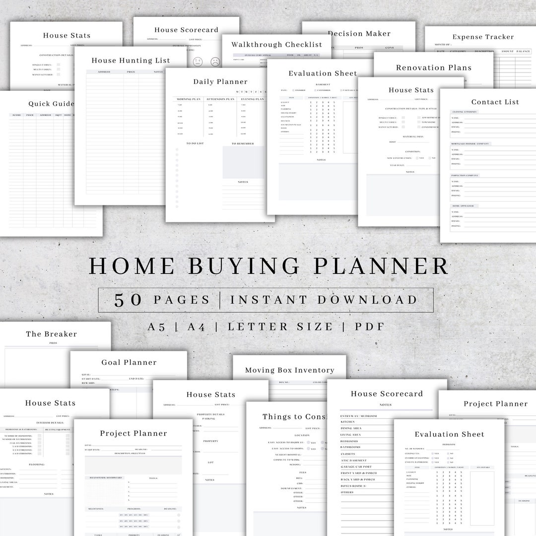 Home Buyer Roadmap Guide Printable | Digital Real Estate Planner ...
