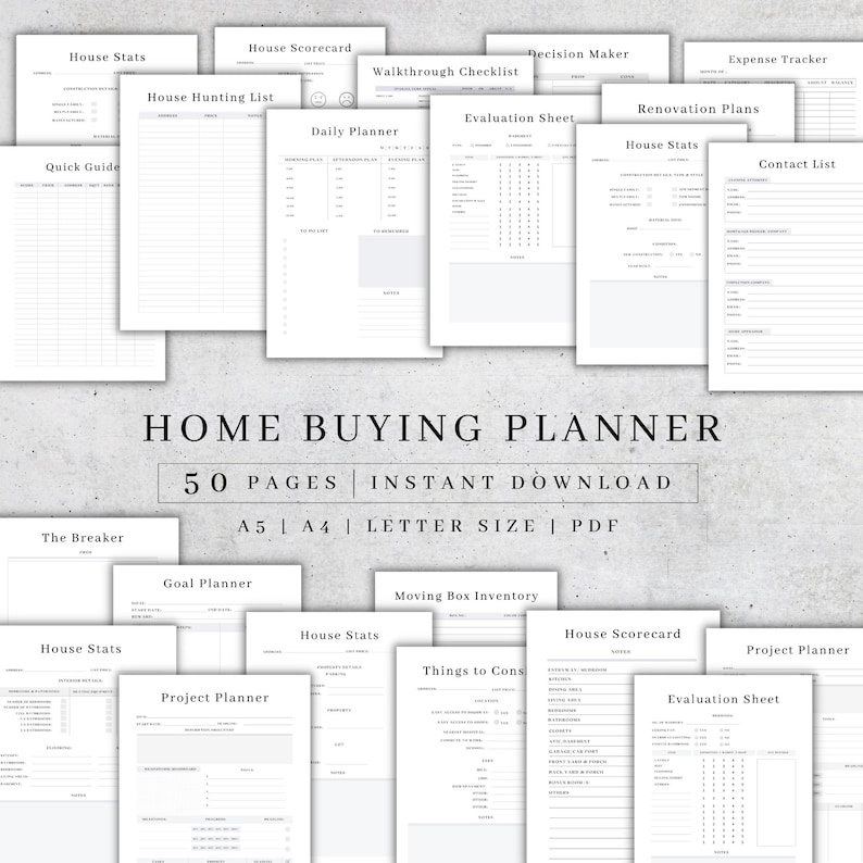 Home Buyer Roadmap Guide Printable | Digital Real Estate Planner ...