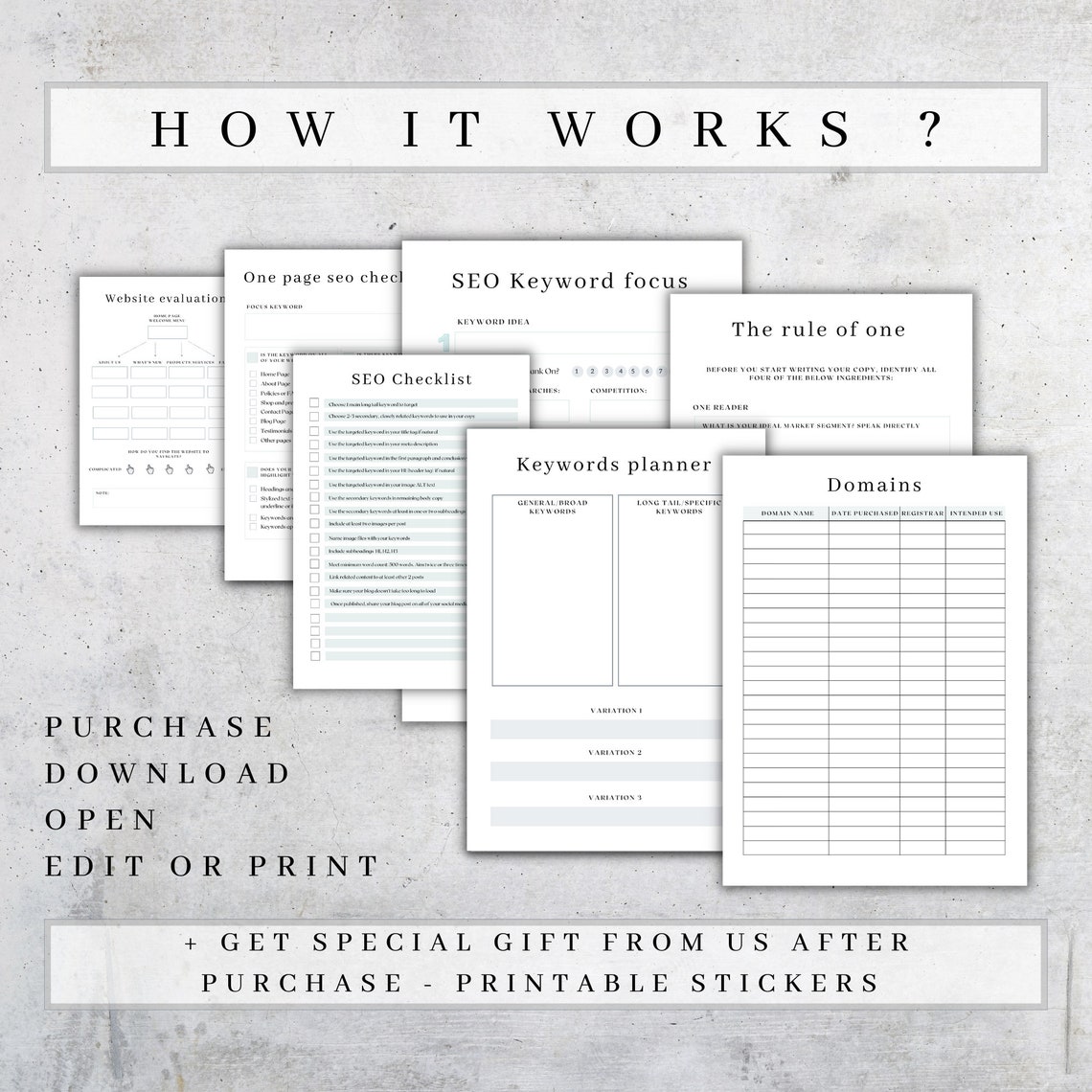 Printable Website Planner Online Business Website Guide - Etsy