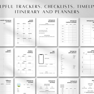 Printable & Editable Facebook Planner | Digital Social Media Planner ...