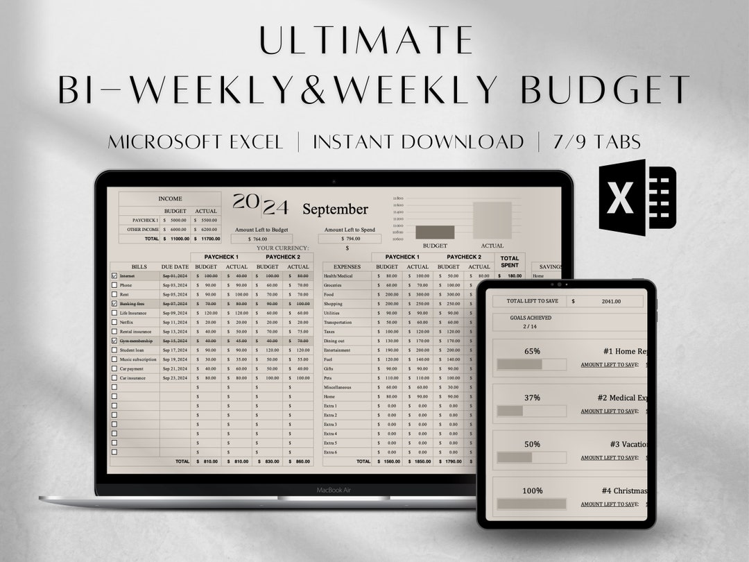 Personal Finance Planner Excel Personal Budget Planner Excel ...
