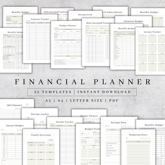 Calendars & Planners Paper & Party Supplies Personal Finance A5 Planner ...