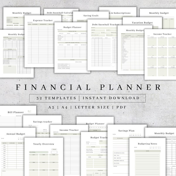 Budget Planner Printable - Etsy