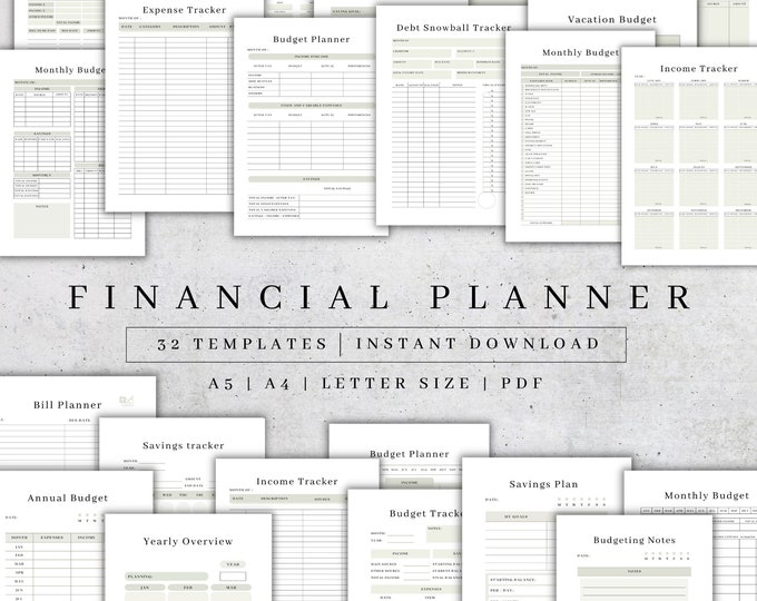 Finance Planner Template | Budget Planner Templates | Personal Finance ...