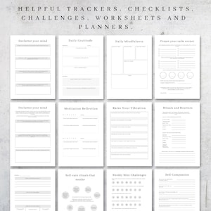 Mental Health Planner Printable | Calm Your Mind Journal Digital ...